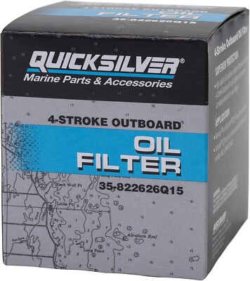 MERCURY QUICKSILVER 4-STROKE V-225 V-6 OUTBOARD BOAT OIL FILTER 35 ...