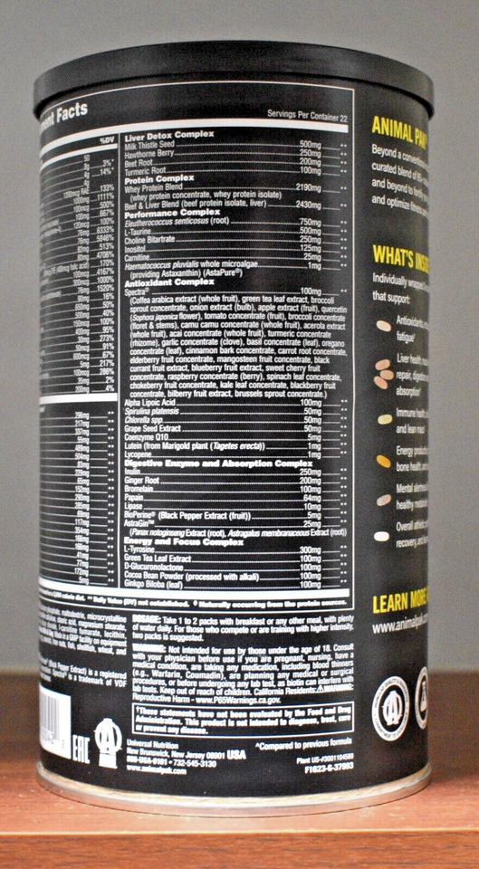 Universal Nutrition ANIMAL PAK 44 Packs Multi Mineral NEW IMPROVED ...
