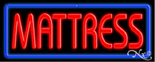 BRAND NEW "MATTRESS" 32x13 BORDER REAL NEON SIGN w/CUSTOM OPTIONS 10260 ...