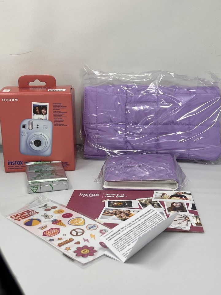 Fujifilm Instax Mini 12 Blue Holiday Bundle 2025 | eBay