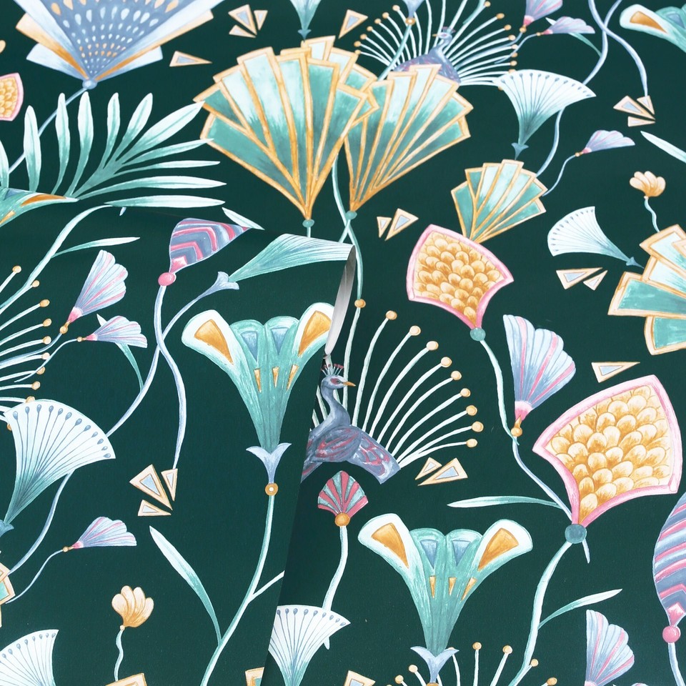 The Chateau Angel Strawbridge WALLPAPER COLLECTION Art Deco Vintage ...