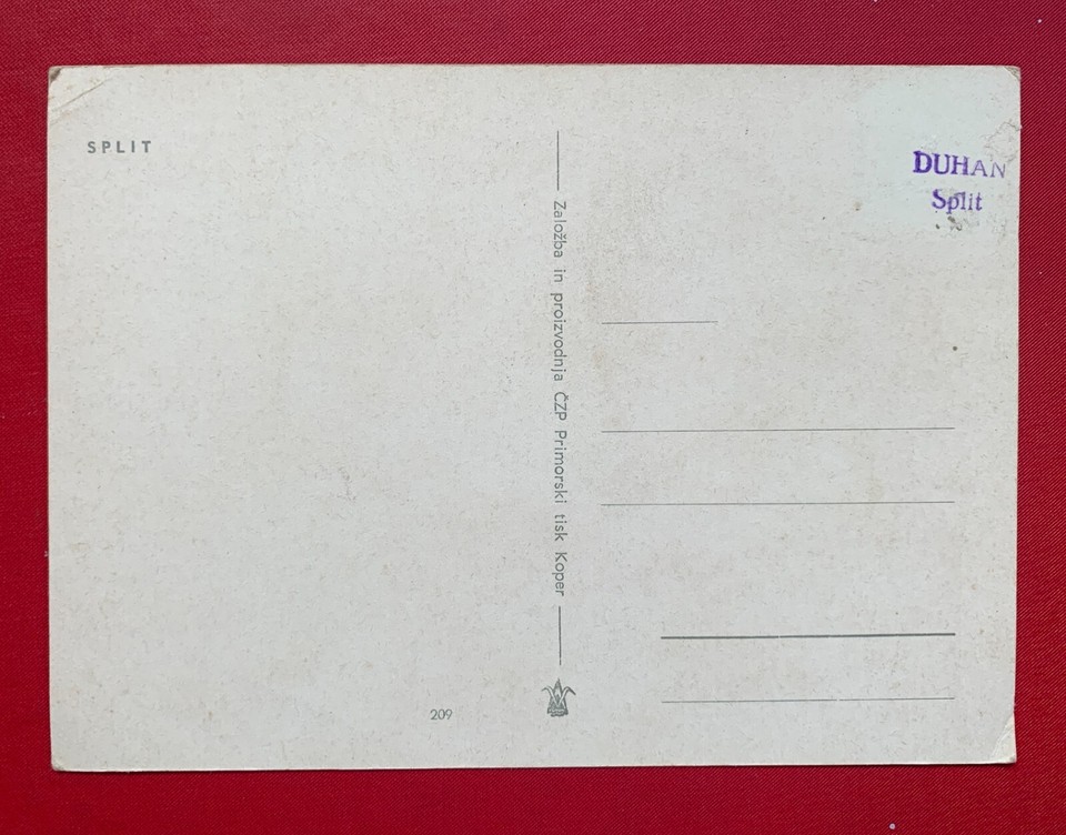 SPLIT, CROATIA POSTCARD - DUHAN SPLIT, CROATIA - VINTAGE POSTCARD | eBay