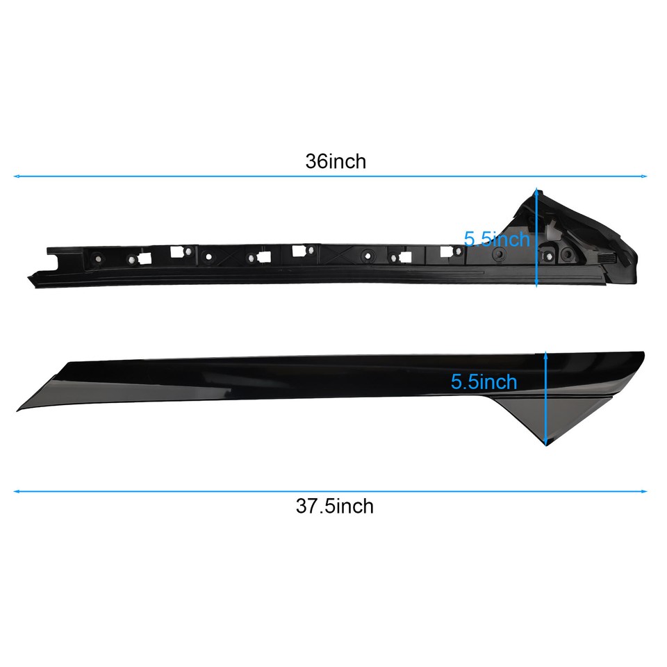 2011-19 Ford Explorer Left Right Side Windshield A-Pillar Molding Trim ...