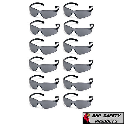 PYRAMEX ZTEK SAFETY GLASSES SMOKE/GRAY LENS SUNGLASSES S2520S Z87+ (12 ...
