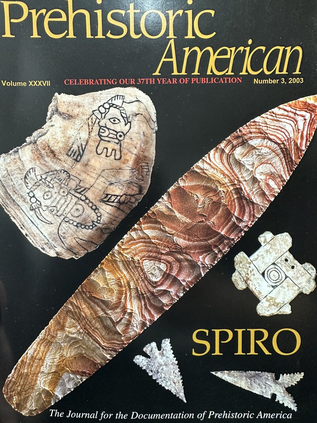 SPIRO ISSUE PREHISTORIC AMERICAN 2003 #3 MONOLITHIC AXE EFFIGY PIPE ...