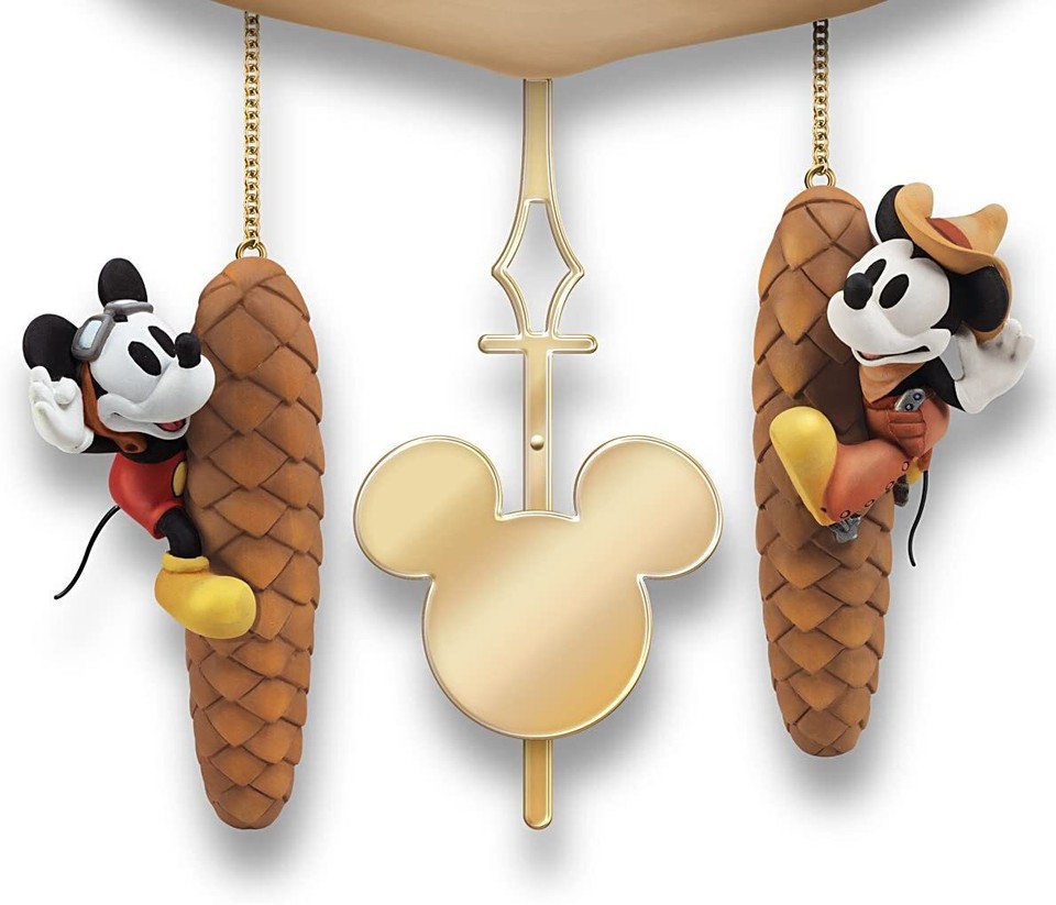 Disney Mickey Mouse Through The Years Cuckoo Clock with Lights Music ...