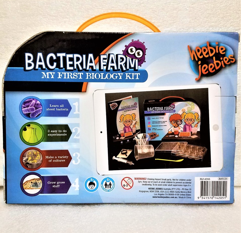 Heebie Jeebies Bacteria Farm My First Biology Kit NEW! Sealed! | eBay