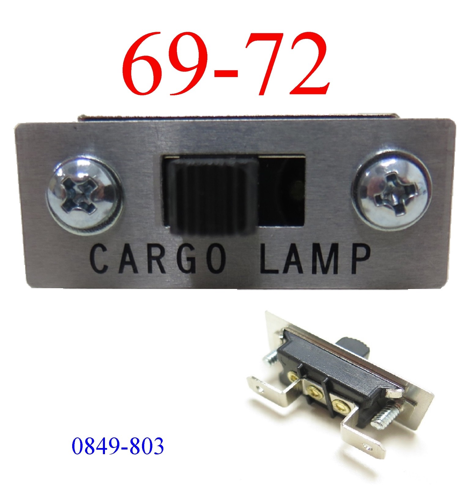 69 72 Chevy Cargo Lamp Switch, Light Switch, Interior, GMC Truck | eBay
