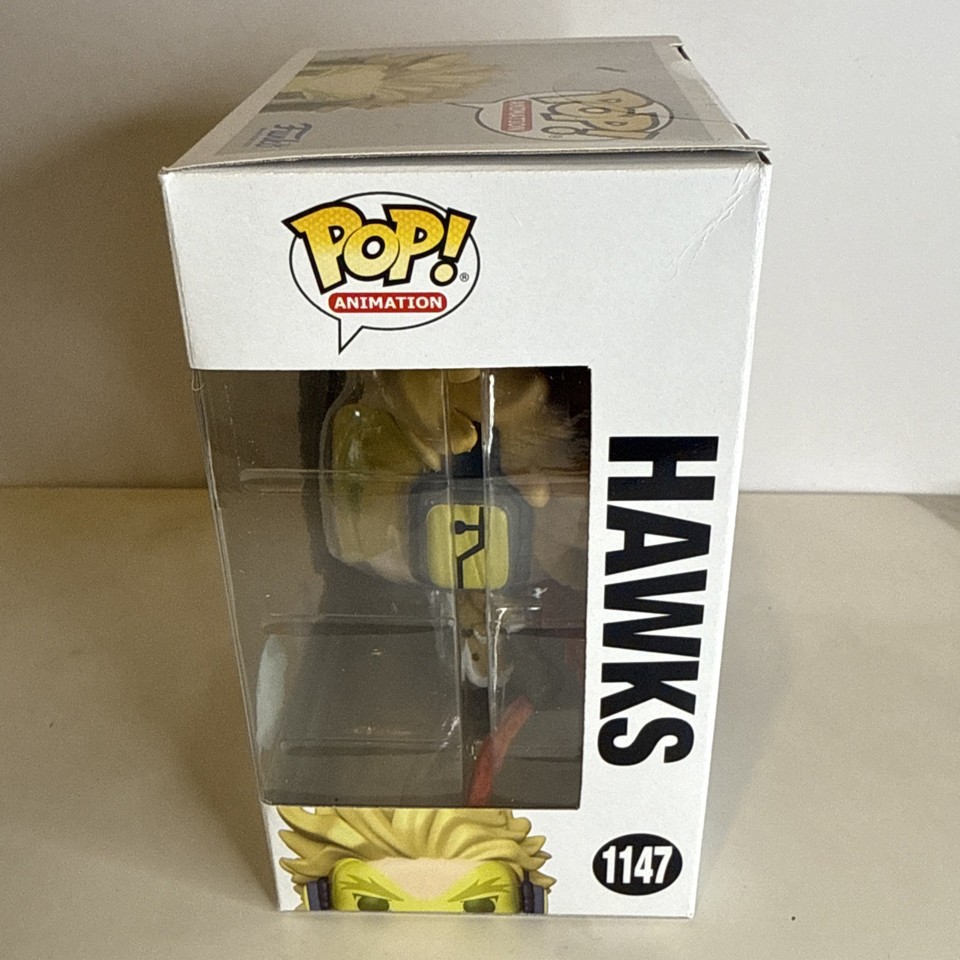 Funko Pop! My Hero Academia - Hawks (Flocked) Special Edition Sticker ...