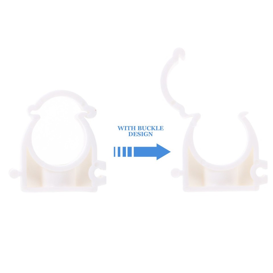 20pcs Pipe Holder Plastic Tube Hanger Water Pipe Plastic Tube Socket ...