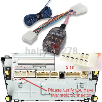 Add Amplifier Radio Stereo Subwoofer Harness Plug & Play Wire Adapter ...