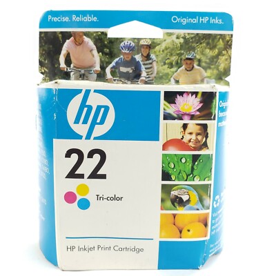 Genuine OEM HP 22 (C9352AN) Ink Cartridge - Tri-Color Expired 09/2009 ...