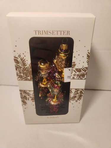 Trimsetter by Dillards 3 Wisemen Nativity Hand Blown Ornament - Brand ...