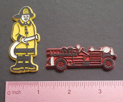 Fireman Fire Truck Refrigerator Magnets | eBay