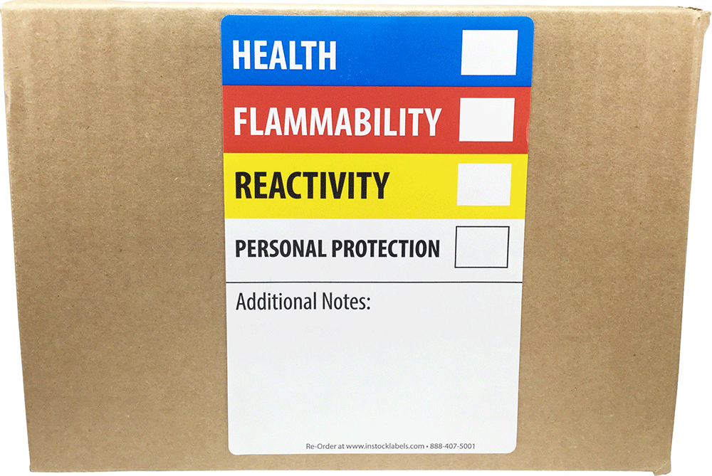 Hazardous Material Identification Labels (HMIL) | 4 x 6" Inch | 500 ...