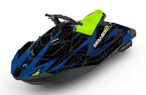 SEADOO SPARK trixx GRAPHIC KIT wraps 2up + 3up Jet Ski SEA DOO Decal ...