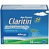 CLARITIN Allergy Medicine Fast-Acting 24-Hour Non-Drowsy 40 Capsule ...