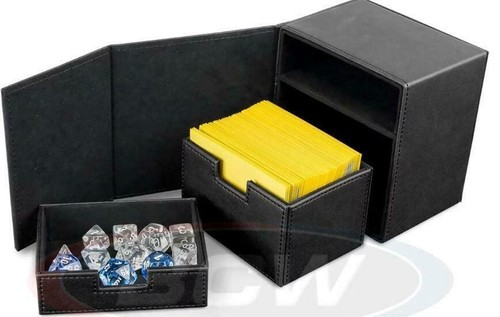 Case of 12 BCW Black Deck Commander LX 100 Gaming Card Leatherette ...