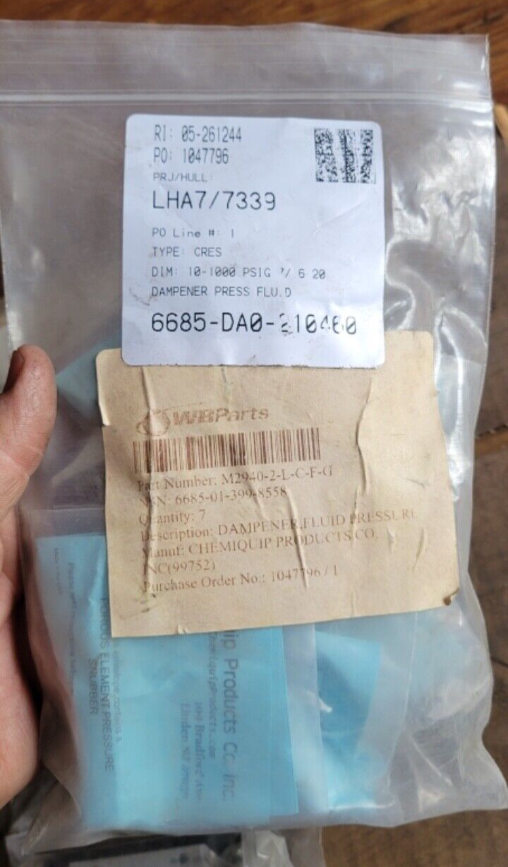 M2940-2-L-C-F-G NSN # 6685-01-399-8558 Dampener , Fluid Pressure ...