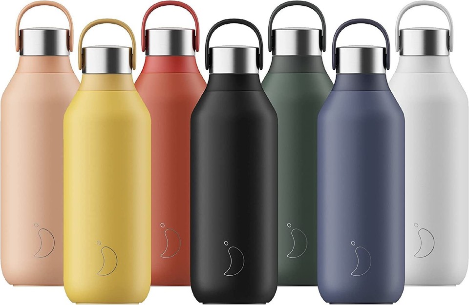 Chillys Water Bottle 1 Litre B1000S2PGRN - Reusable Stainless Steel ...