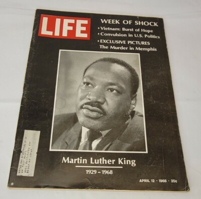 Life Magazine April 12, 1968-Martin Luther King Death Cover Scarce ...