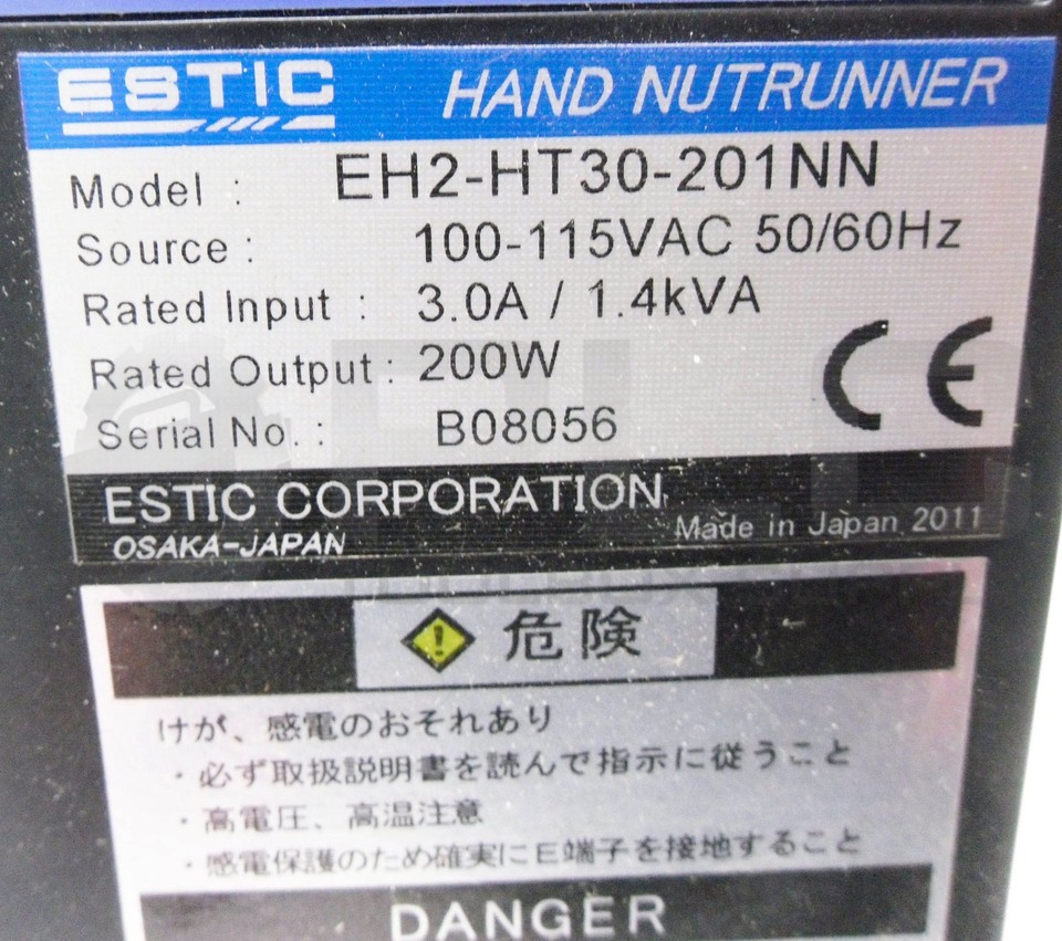 NEW ESTIC EH2-HT30-201NN NUT RUNNER CONTROLLER 100-115VAC 50/60HZ 3.0A ...