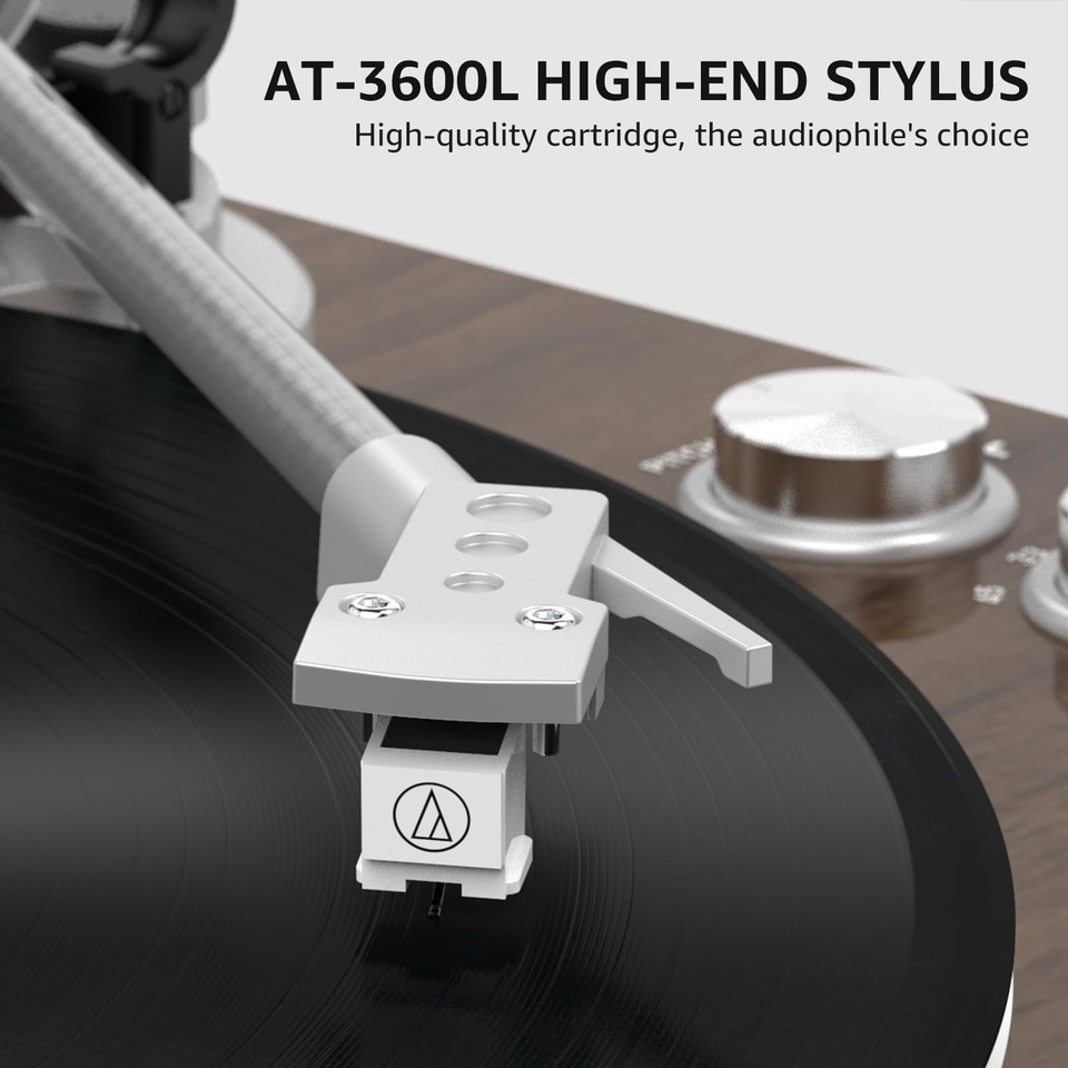 Turntable Record Player Wireless Output Vinyl Players Aluminium Platter ...