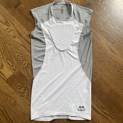 MCDAVID Hex Chest Sternum Shirt Protector White Gray Small Tank Pad | eBay