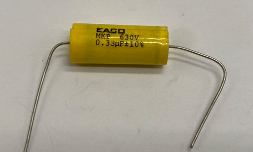 EACO metalized film capacitor axial lead 0.33uf/630V, 334K630V | eBay