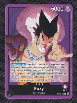 Foxy L OP07-059 ENGLISH ONE PIECE Card Game 500 Years in Future NM | eBay