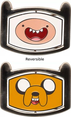 Bioworld Merchandise Adventure Time Finn & Jake Reversible Belt Buckle ...