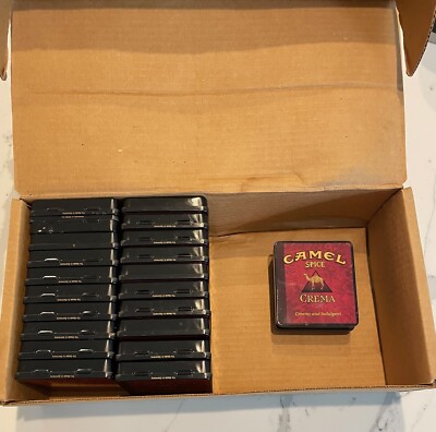 CAMEL Cigarette Tin Written Spice Crema Creamy & Indulgent made by R.J ...