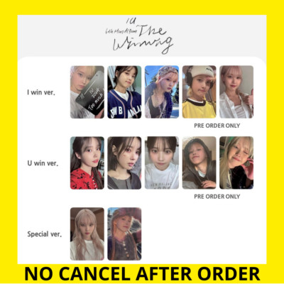 IU - 6th mini album "THE WINNING" photocard official i win u win ...