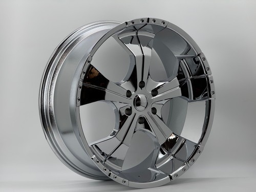 24" PANTHER Wheels Style 280 24X10 Chrome finish 6 lug 6x139.7 et +15 ...