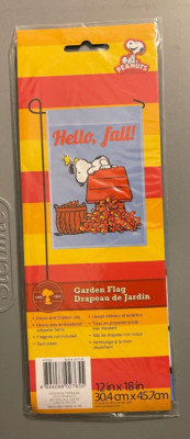 Peanuts SNOOPY and WOODSTOCK 12 x 18 Garden Flag HELLO FALL! | eBay