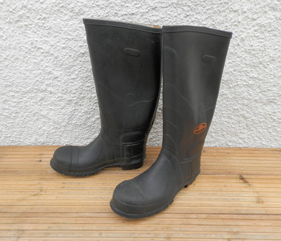 Vintage 1980's BTR Handmade England RUBBER FIREMANS Wellies Boots UK ...