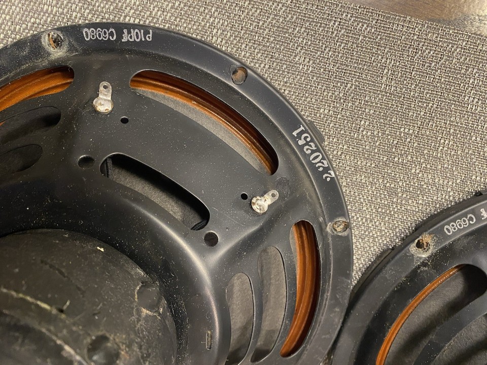 Vintage Jensen P10PF 10" Speakers Pair 6 Ohm Woofers Audio Set | eBay