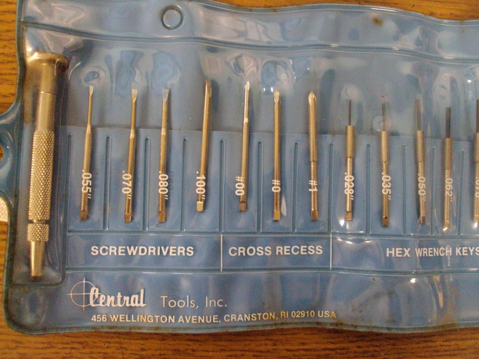 Central Tools 29 Pc Precision Tool Set No. 6548 Jeweler Watchmaker ...