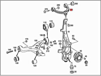 Genuine MERCEDES C292 W166 X166 GL-CLASS X166 Transv. Control arm ...