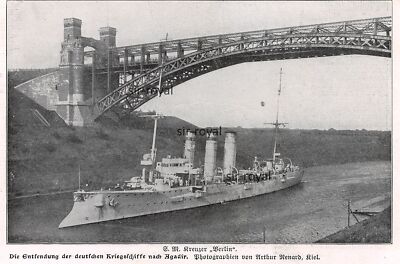 Kreuzer SMS Berlin - Agadir - Kriegsschiff Marine Militär - 1911 ...