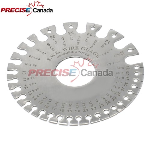 Steel Round Wire SWG & MM Measuring Gauge Millimeter SWG Sheet Metal ...