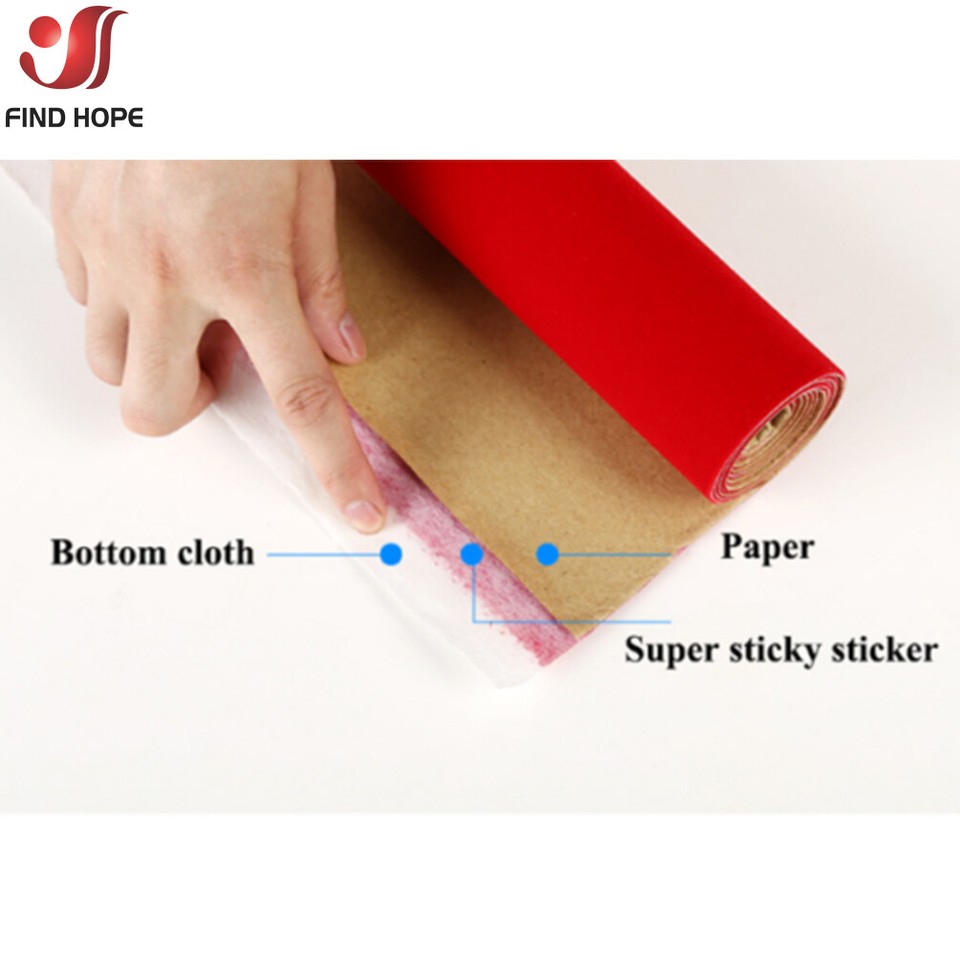 Self-adhesive Velvet Flock Liner Jewelry Contact Paper Craft Fabric ...