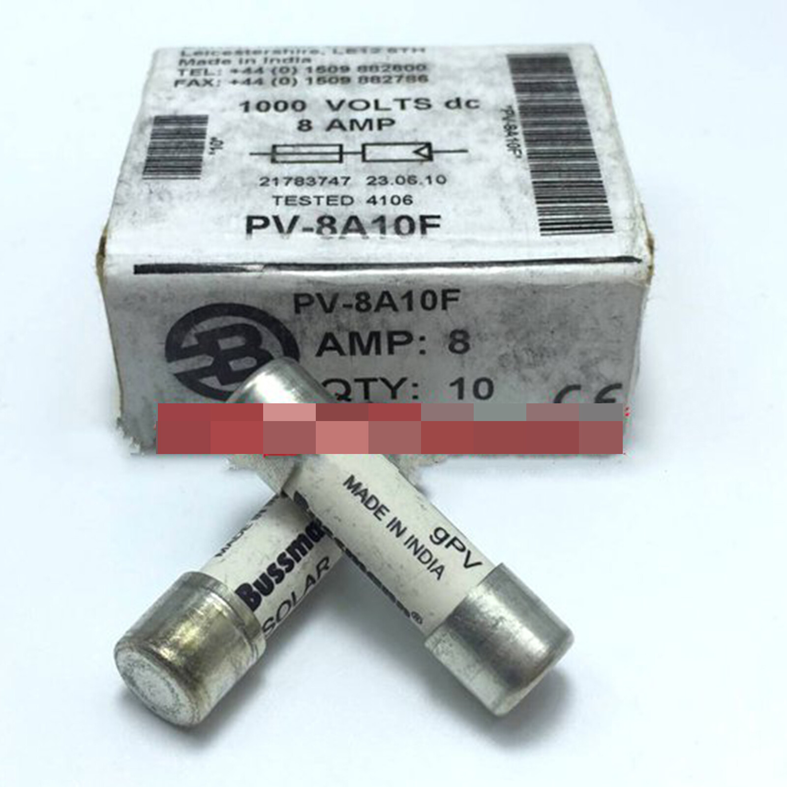 10pc new Bussmann PV-8A10F 8A 1000VDC Fuse Solar PV 10x38mm #YP1 | eBay