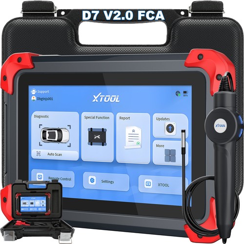 XTOOL D7 V2.0 AutoAuth Bidirectional Scanner Car Diagnostic Tool+XV200 ...
