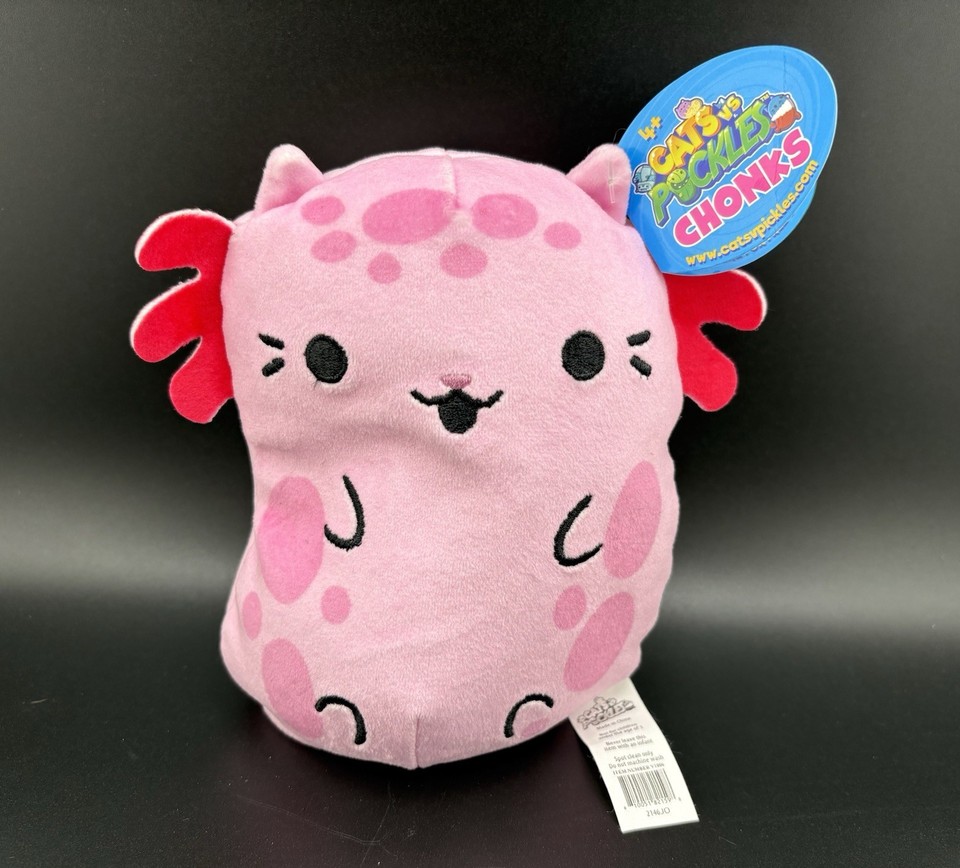 Cats Vs Pickles Sally Axolotl Chonks #394 Pink Plush Beans Brand New ...