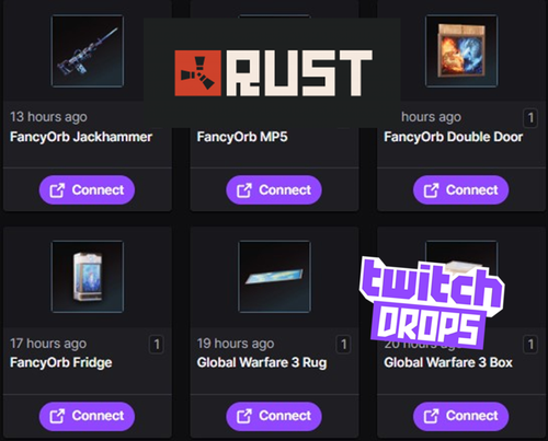 Rust Twitch Drops - Round 41 - ALL 6/6 Items/Skins | eBay