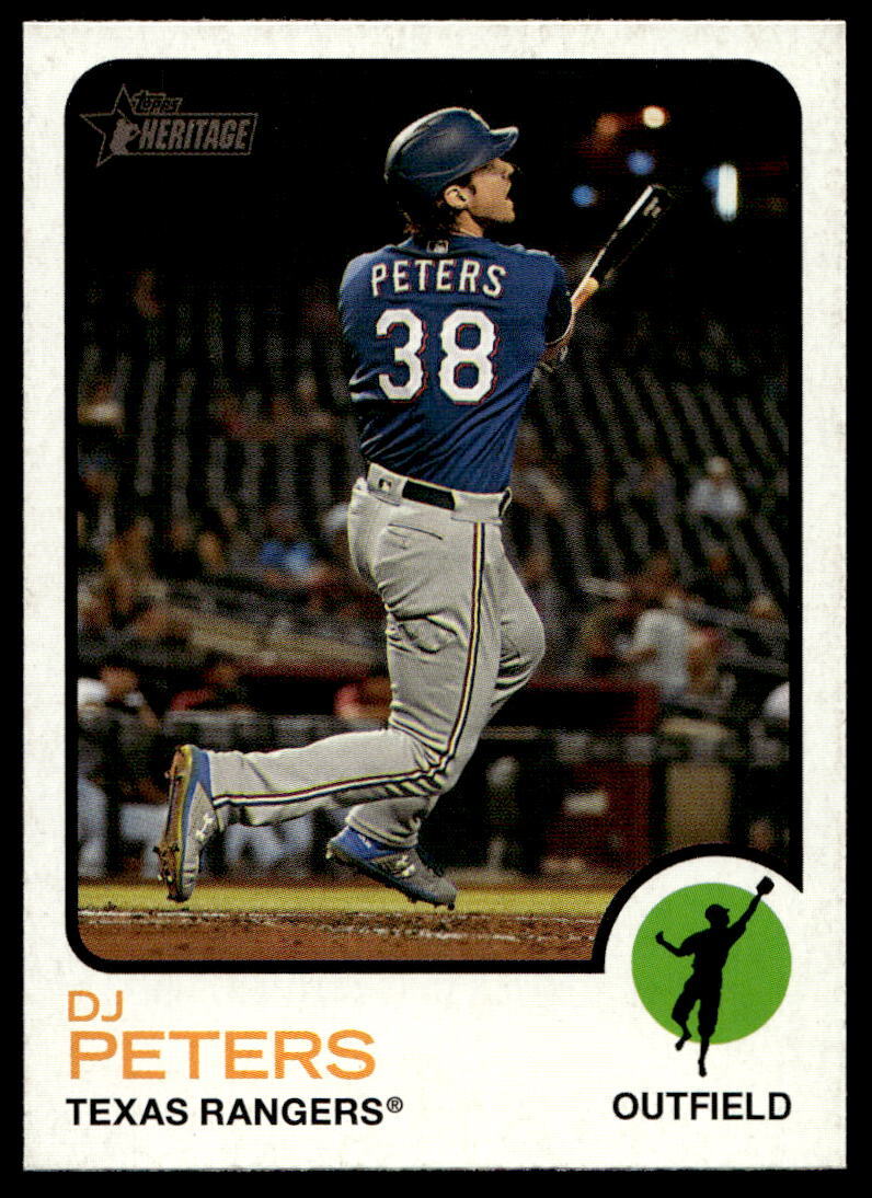 2022 Topps Heritage #119 DJ Peters Texas Rangers | eBay