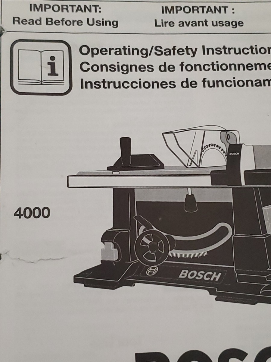 Bosch 4000 Table Saw Reset On - Infoupdate.org