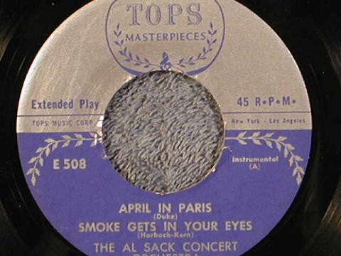 Albert Sack Orchestra - Music For Listening 1955 7", EP Tops Records E ...