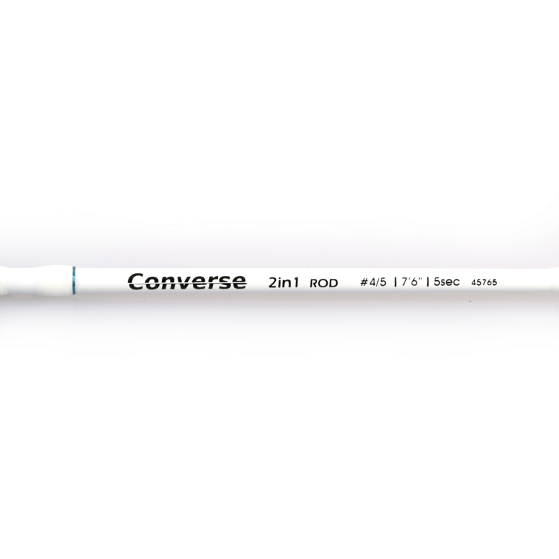 Converse 2in1 Fly/Spin Travel Rod, 7ft6 4/5wt 5pcs fly fishing rod ...